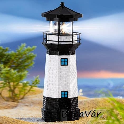 Kerti Dekor: Solar világító torony fekete - BabaVár Baba és kismama ...